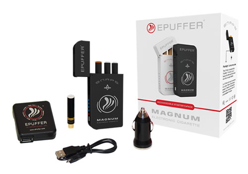 Electronic Cigarette by ePuffer | MAGNUM SNAPS E-PACK STARTER Kit